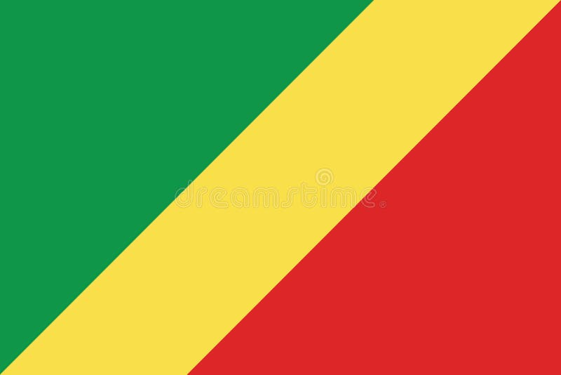 Flag of the Republic of the Congo Stock Vector - Illustration of ...