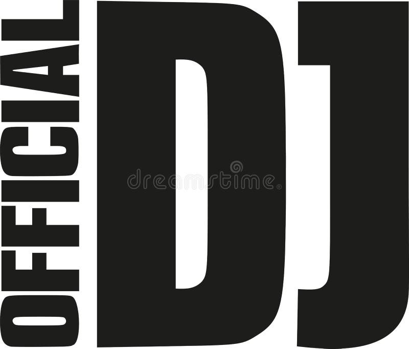 DJ word with headphones stock vector. Illustration of jockey - 107097060