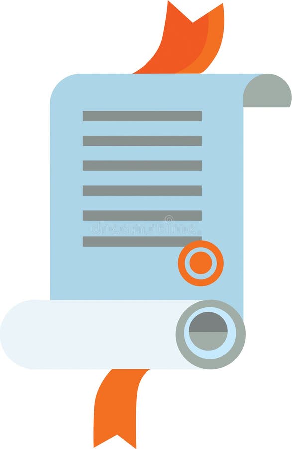 An official document stock illustration. Illustration of icon - 27463035