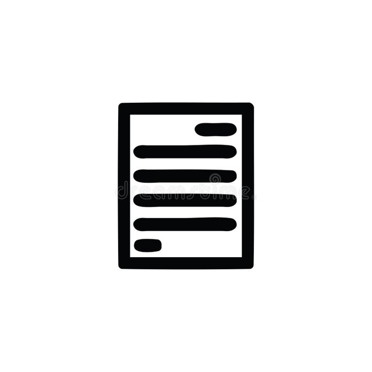 Official document icon stock vector. Illustration of clip - 149232898