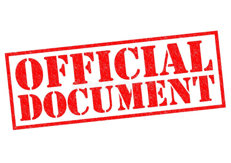Official Document Clipart