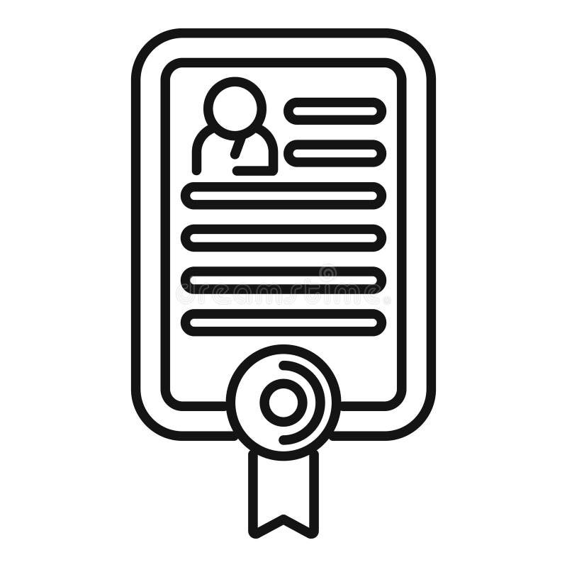 Official Document with Stamp and Ribbon Approving Work Agreement Stock ...