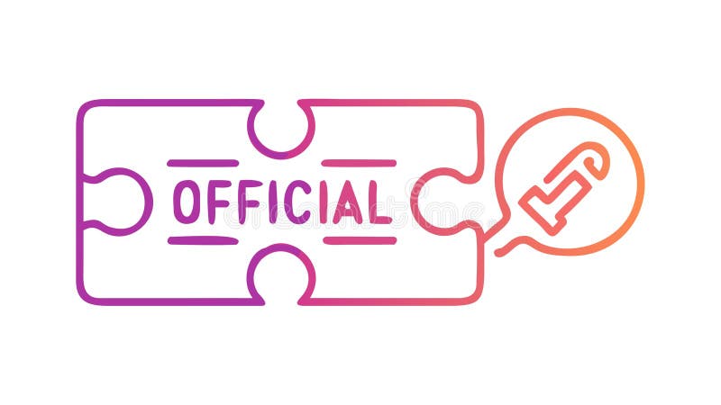 Official Document Validation: Puzzle Piece with Checkmark, Vector ...