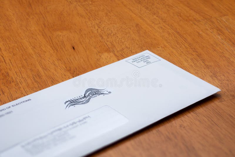 Official Election Mail Absentee Ballot Application Request Stock Photo ...
