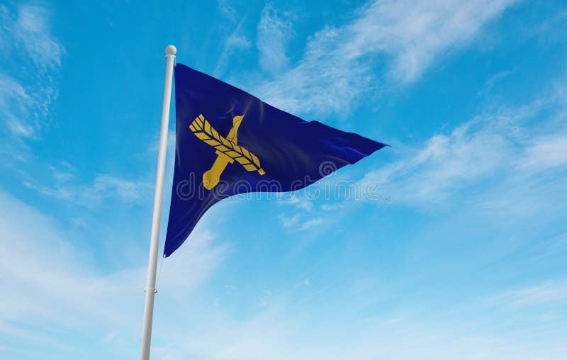 Official Flag of Air Force Support Continental Command Triangle Stock ...