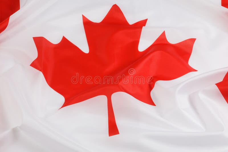 The Official Flag of Canada. with the Famous Maple Leaf Stock Photo ...