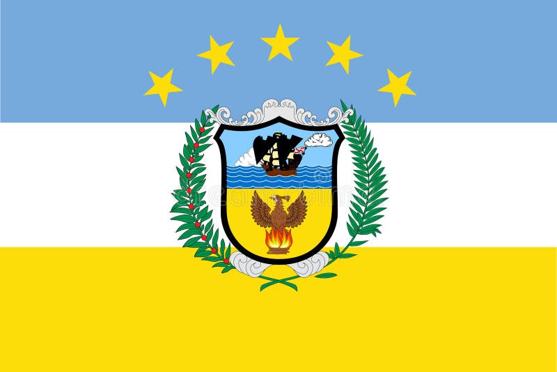 Official Flag of Colon. Province of Panama Stock Illustration ...