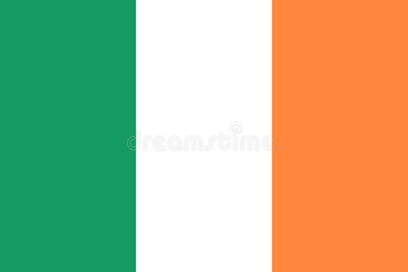 The Official Flag of Ireland with a Rectangular Shape. Editable and ...