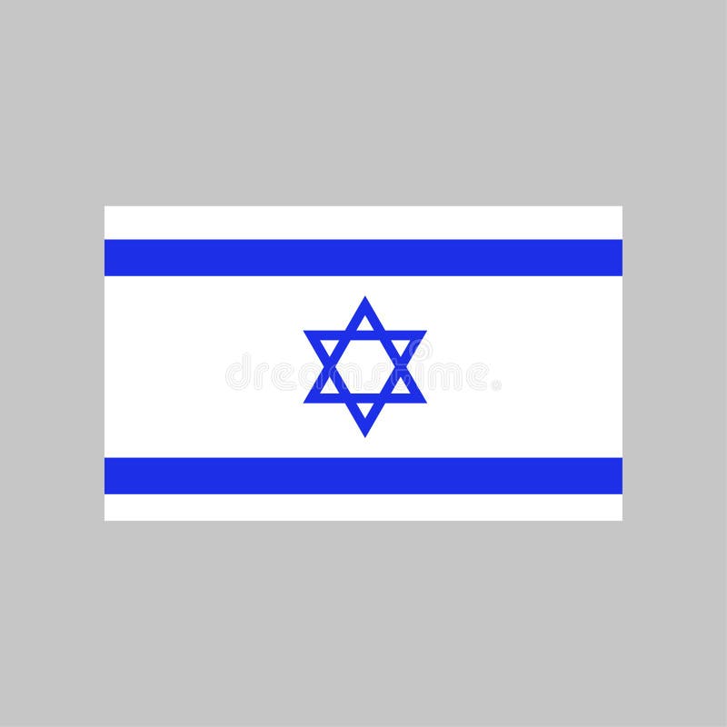 Official Flag of Israel. Vector Illustration. EPS 10 Stock Vector ...