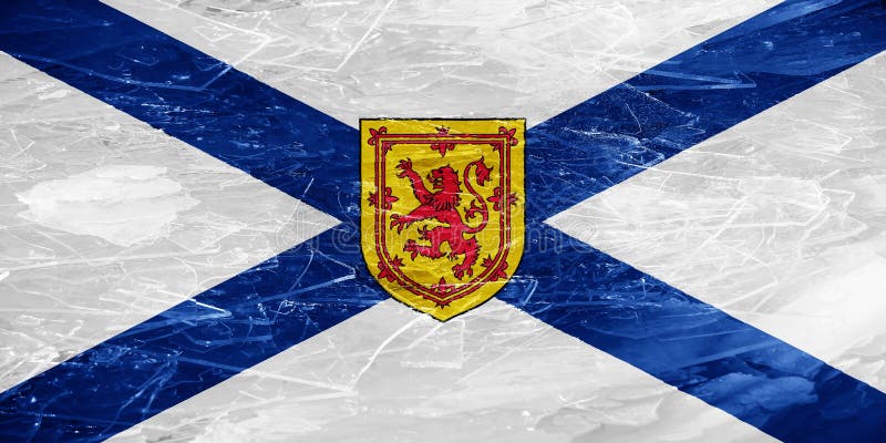 Official Flag of Nova Scotia. Province of Canada Stock Image - Image of ...