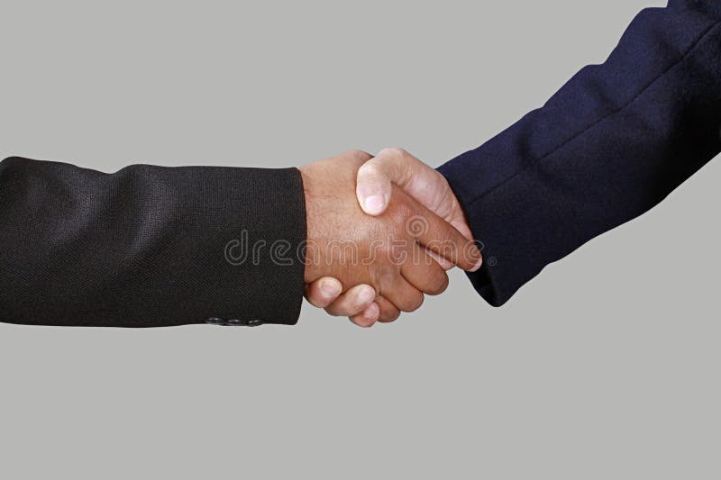 Official Handshake. Two Men in Suits Shaking Hands Stock Image - Image ...