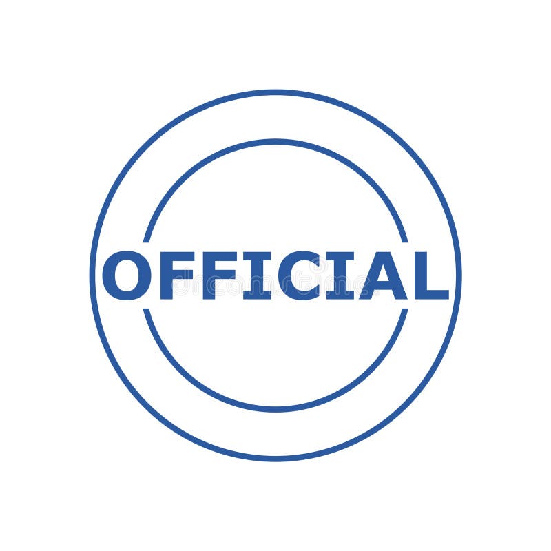 Official Icon, Vector Illustration on White Background Stock ...