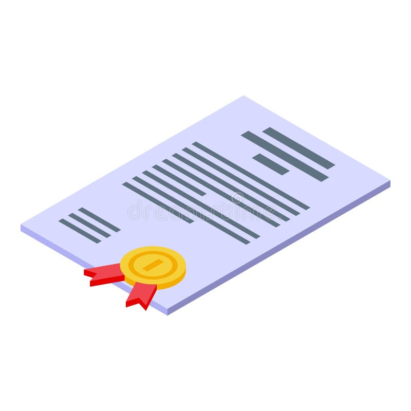 Official License with Golden Emblem is Issuing Certification Stock ...