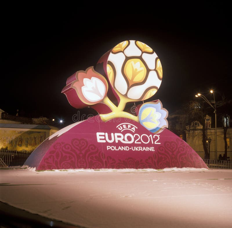 Official Logo for UEFA EURO 2012 Editorial Photography - Image of ...