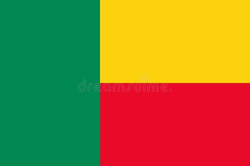 The Official National Flag of Benin. Flag of the Republic of Benin ...