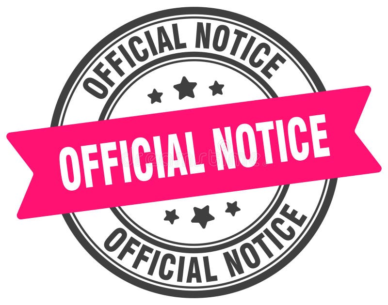 Official notice stamp stock vector. Illustration of official - 347664068