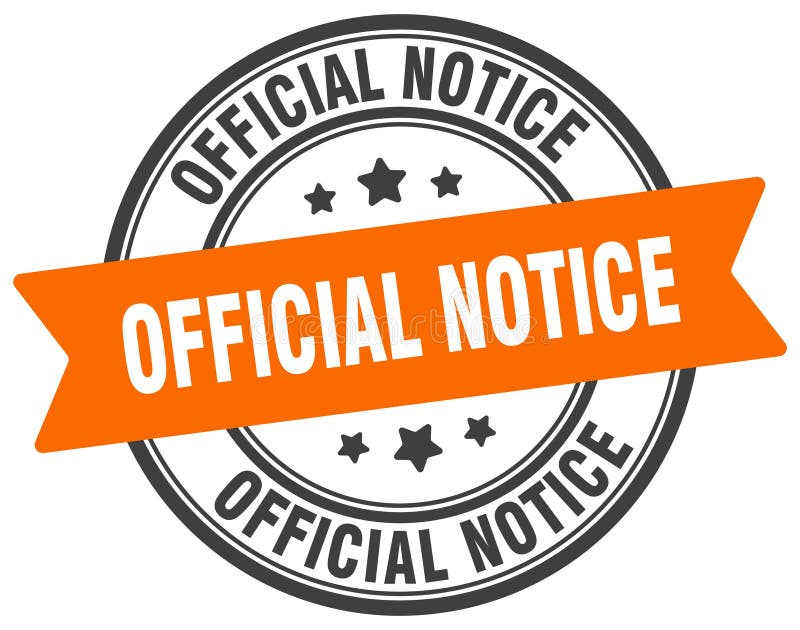 Official notice stamp stock vector. Illustration of official - 347664068