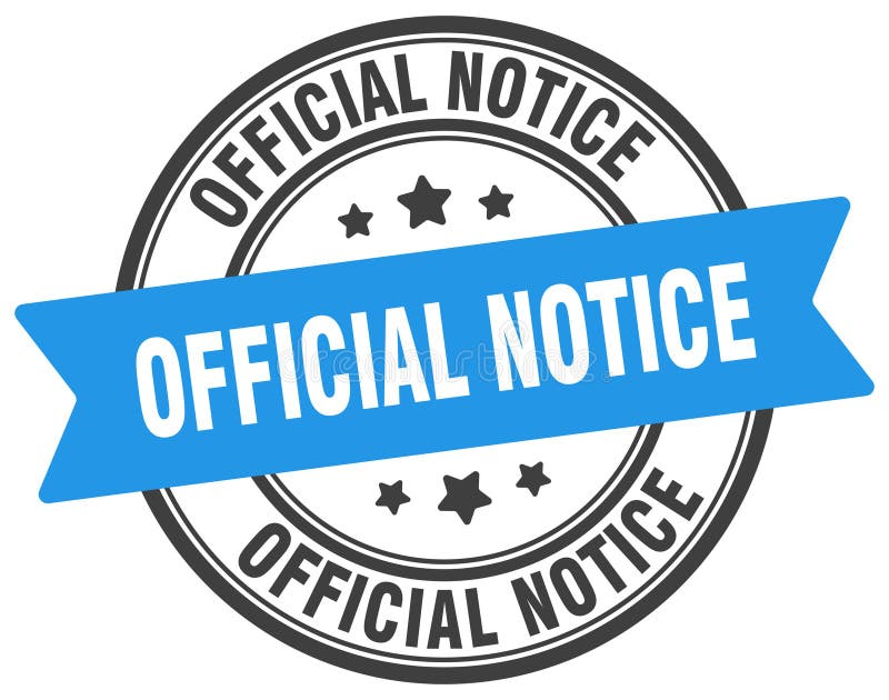 Official notice stamp stock vector. Illustration of official - 347664068