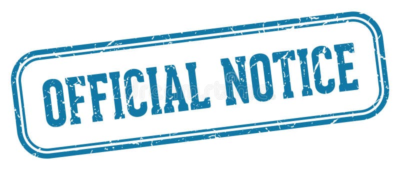 Official notice stamp stock vector. Illustration of official - 347664068