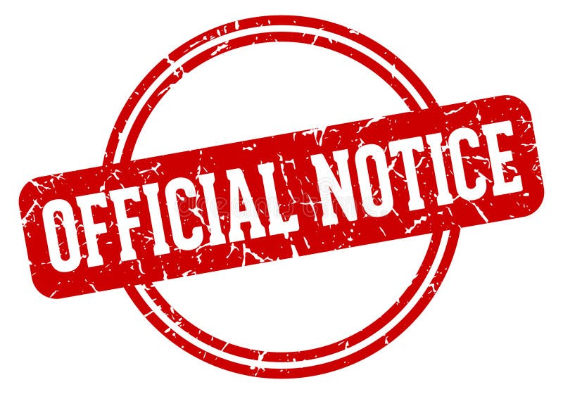Official notice stamp stock vector. Illustration of official - 347664068