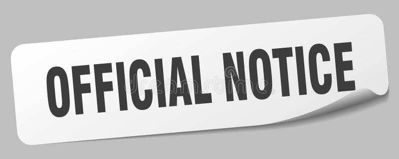 Official notice stamp stock vector. Illustration of official - 347664068