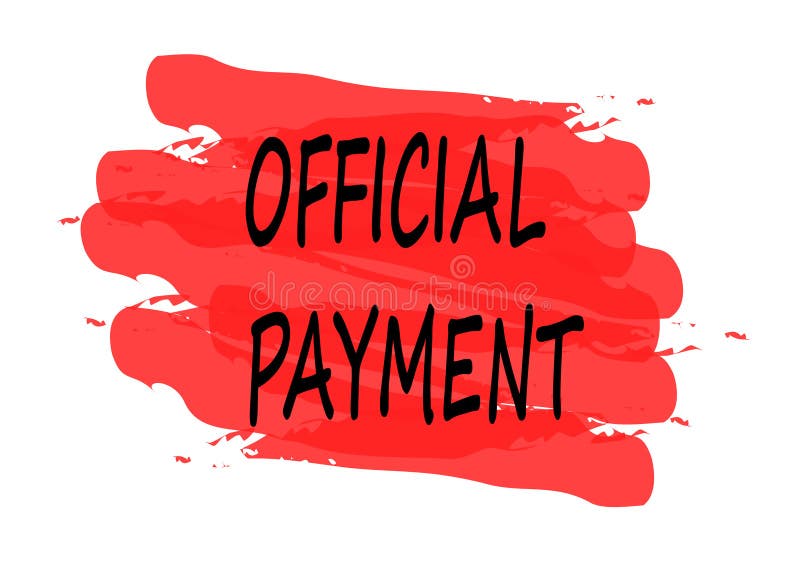 Its official red stamp stock illustration. Illustration of isolated ...