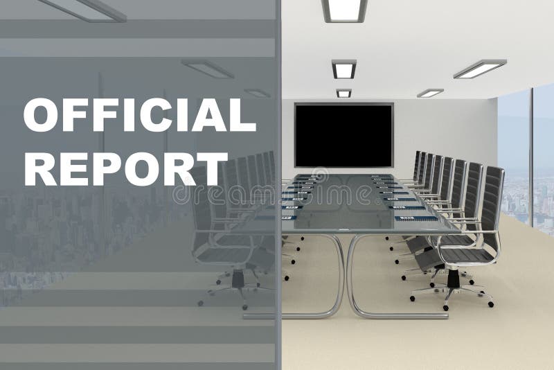 Official Report concept stock illustration. Illustration of book ...
