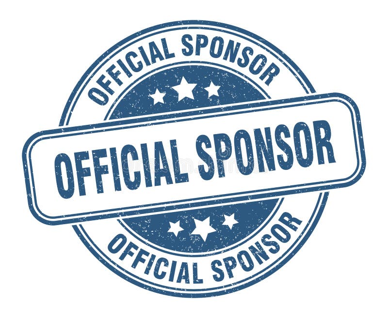 Official Sponsor Stamp. Official Sponsor Label. Round Grunge Sign Stock ...