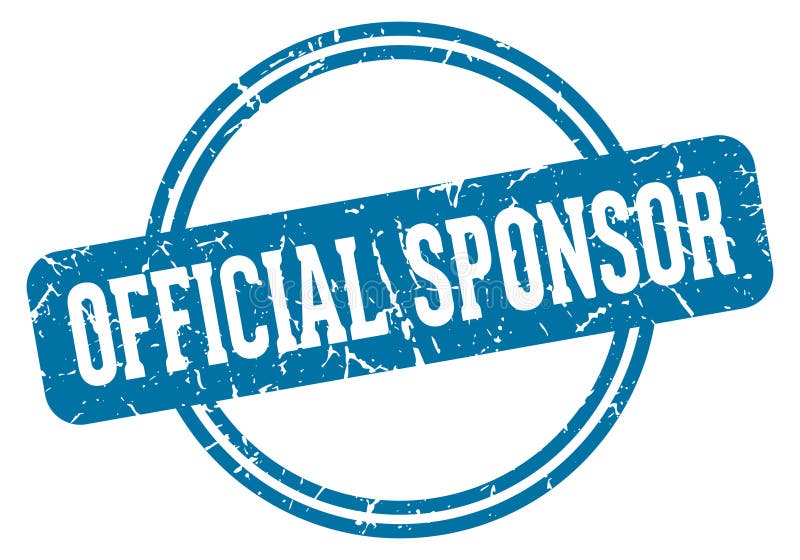 Official sponsor stamp stock vector. Illustration of overlay - 347741231