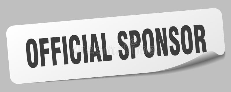 Sponsor sticker. stock vector. Illustration of price - 153273757