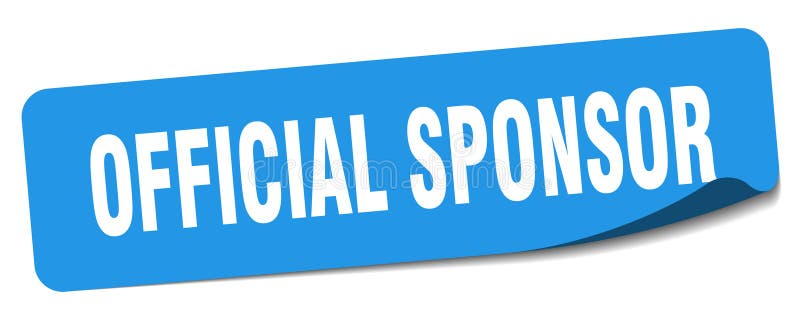 Sponsor Sticker. Sponsor Sign on Transparent Background Stock Vector ...