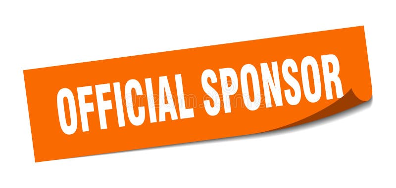 Official Sponsor Label Sign. Round Stamp. Band. Ribbon Stock Vector ...