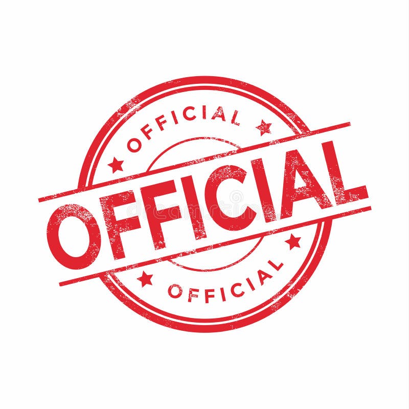 Its official red stamp stock illustration. Illustration of isolated ...