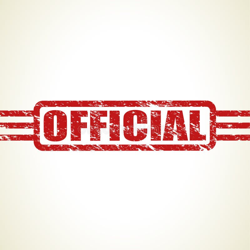 Its official red stamp stock illustration. Illustration of isolated ...