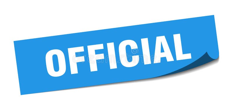 Official Sticker. Official Square Isolated Sign Stock Vector ...