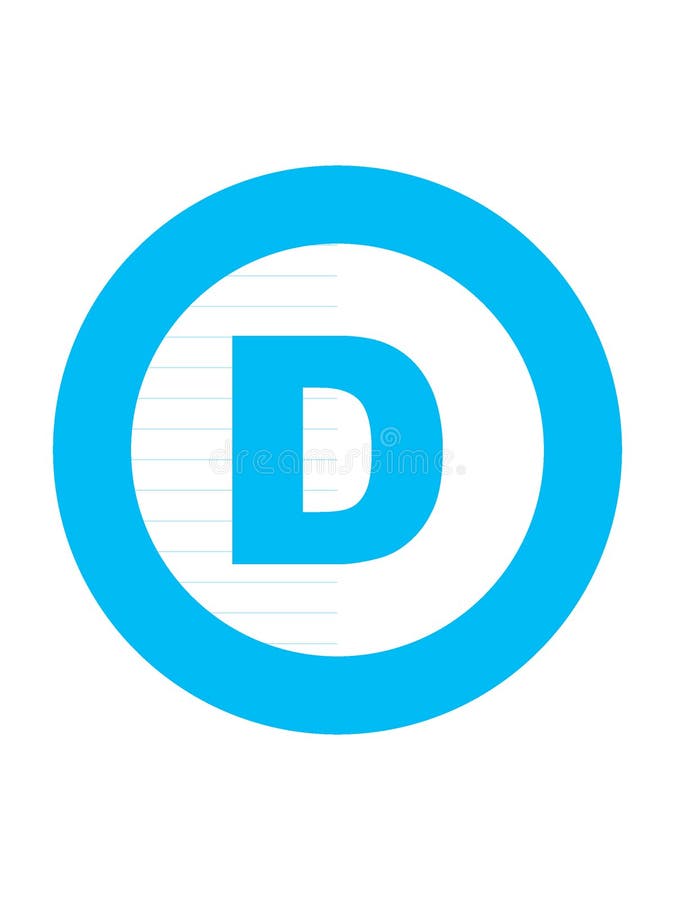 Democratic Party Logo Badge Editorial Stock Image - Illustration of ...