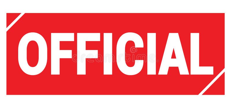OFFICIAL Text Written on Red Stamp Sign Stock Illustration ...