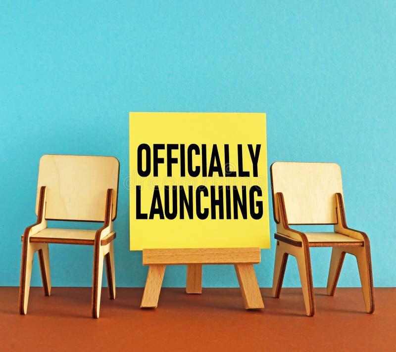 Officially Launching is Shown Using the Text Stock Photo - Image of ...