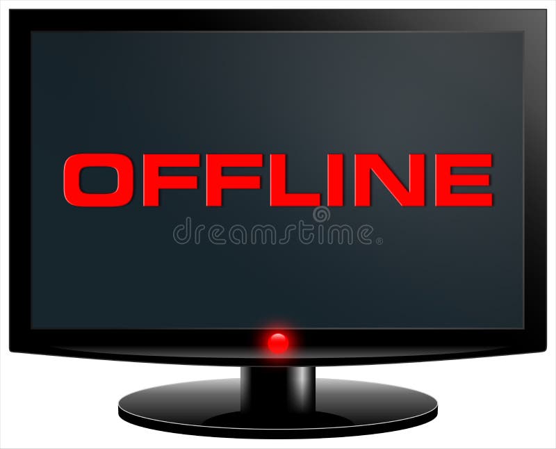 Online and offline stock illustration. Illustration of offline - 22547675