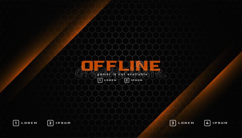 Offline Gaming Clack Banner Design Vector Illustration Stock Vector ...