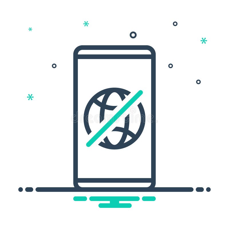 Mix Icon for Offline, Connection and Technology Stock Vector ...