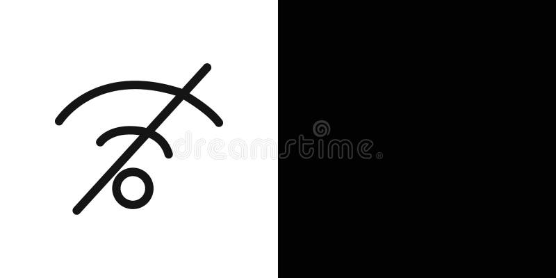 Offline icon isolated sign stock vector. Illustration of communication ...