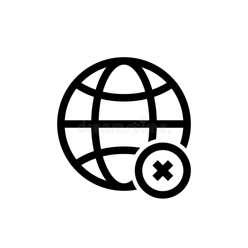 Offline icon isolated sign stock vector. Illustration of communication ...