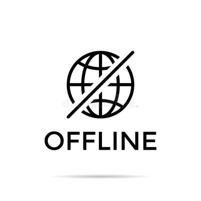 Offline Internet Icon Vector. Off Network Symbol Concept Stock Vector ...