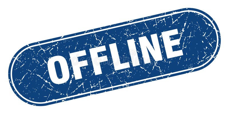 Offline Sign. Offline Circular Band Label. Offline Sticker Stock Vector ...
