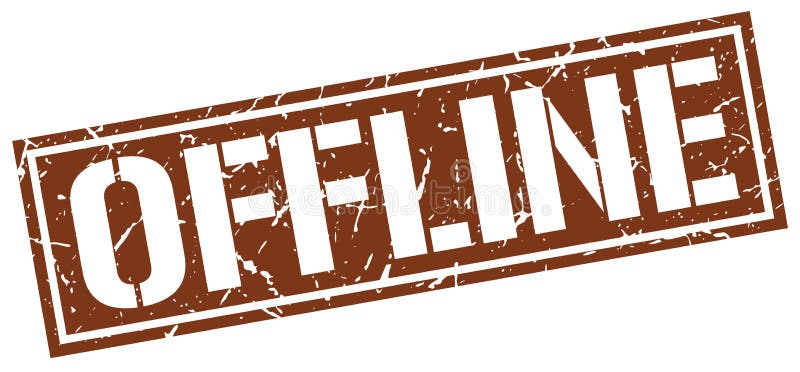 Offline square stamp stock vector. Illustration of white - 88512621