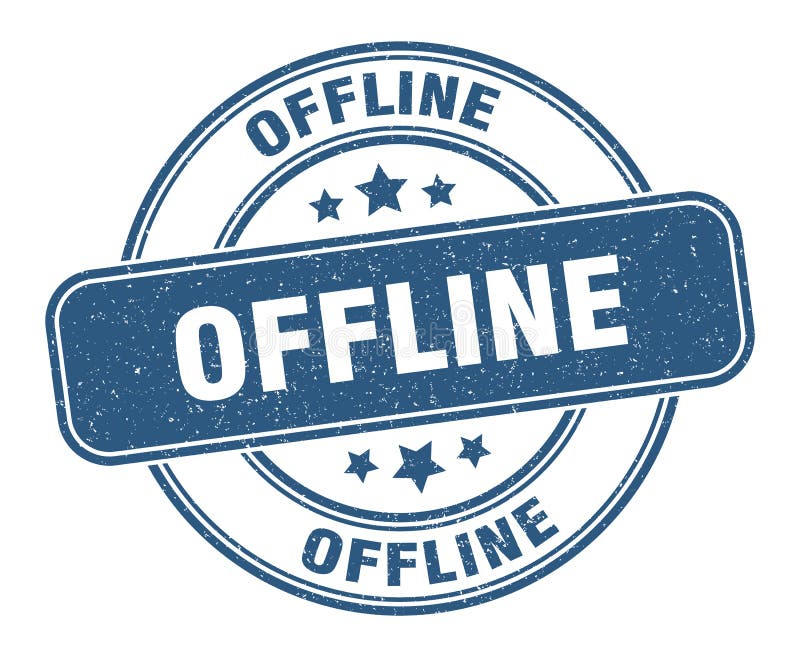 Offline Stamp. Offline Round Grunge Sign Stock Vector - Illustration of ...