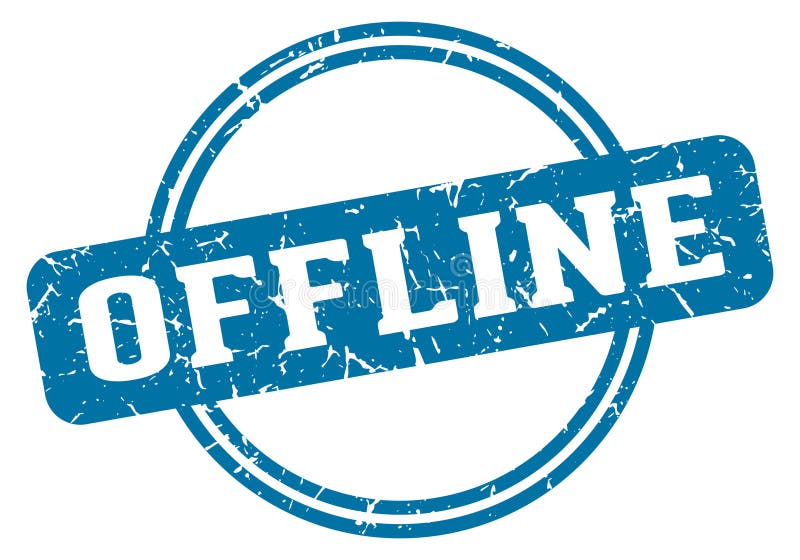 Offline stamp stock vector. Illustration of design, graphic - 365329796