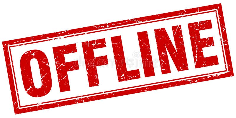 Offline stamp stock vector. Illustration of rubber, seal - 125217203