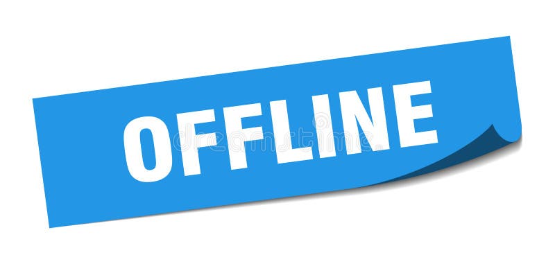 Offline Sticker. Offline Square Sign Stock Vector - Illustration of ...